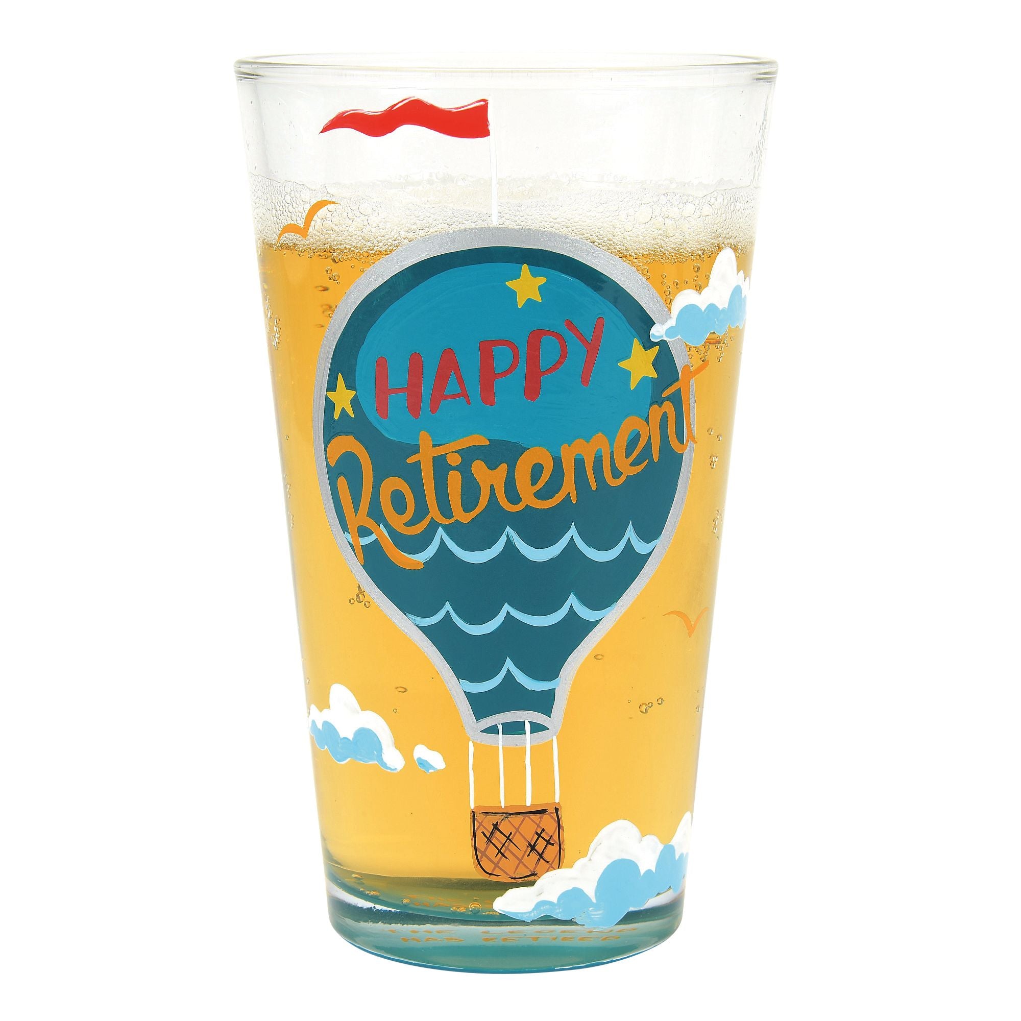 Happy Retirement Beer Glass by Lolita – Designs by Lolita UK