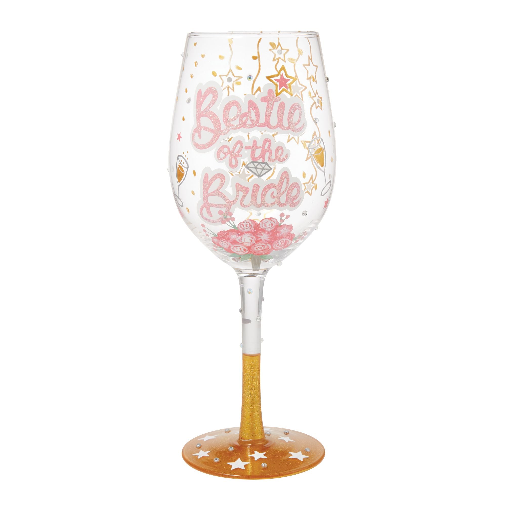Bestie of the Bride Wine Glass Designs by Lolita